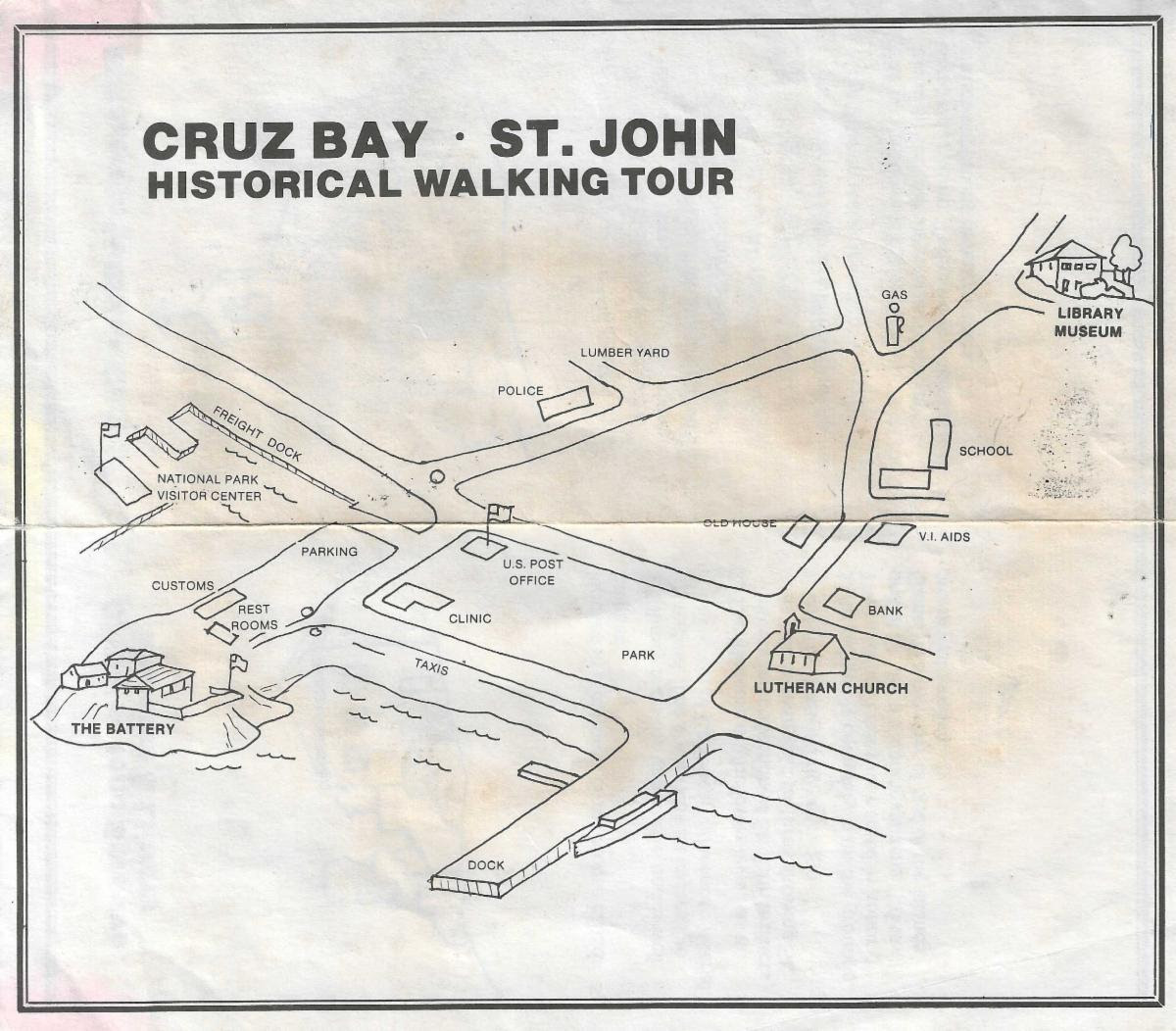 St. John Historical Society Presents Historical Walking Map of Cruz Bay ...